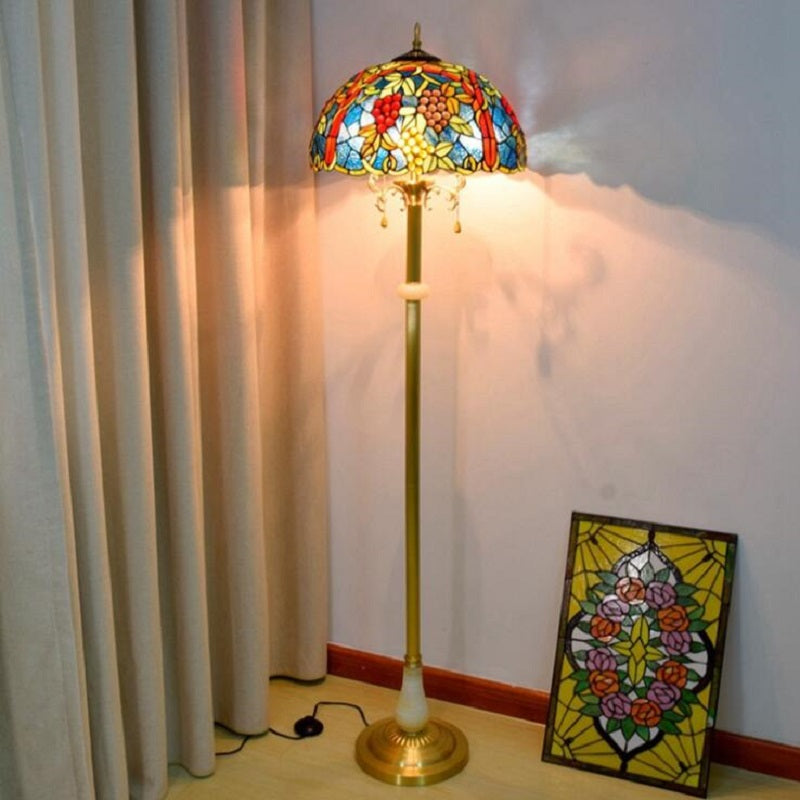 Floor Lamp Tiffany Style Stained Glass Lamp Shade